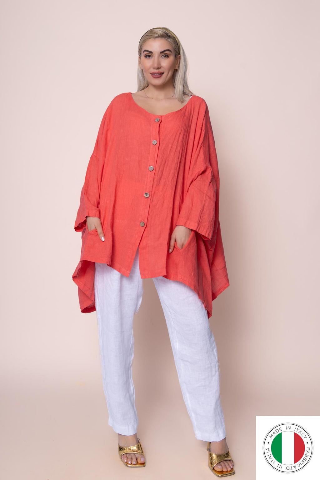 Linen Jacket - OS7881-116 – Linen Italia